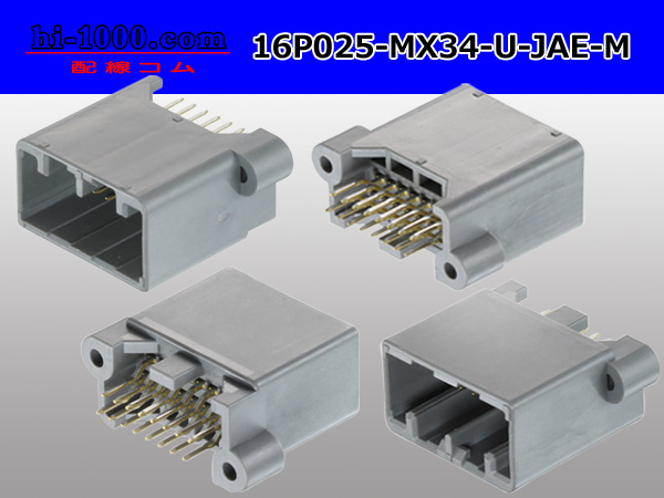 [JAE] MX34 series 16 pole M connector -M terminal one body type ...