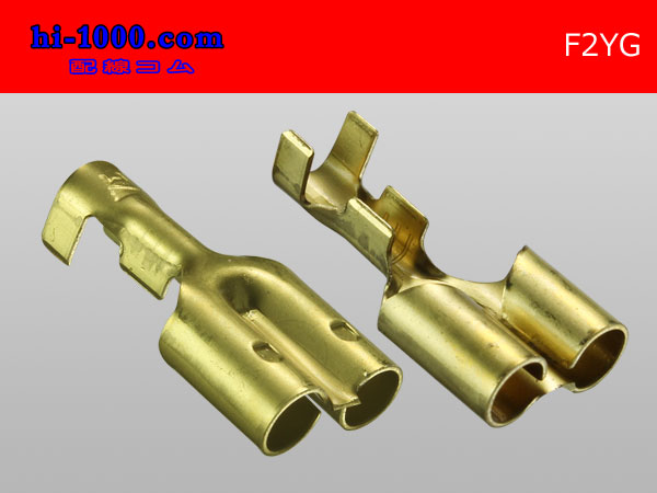 2-tine Round Bullet Terminal terminal With sleeve 1 piece /F2YG - hi ...