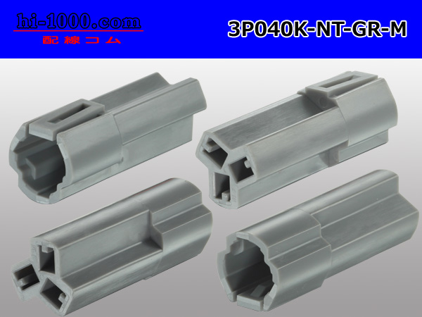 [nippon tanshi]040 type N38 series 3 pole M connector [gray] (no ...