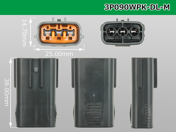 [sumitomo] 090 type DL waterproofing series 3 pole M connector (no ...