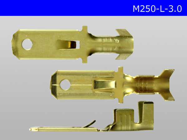[Yazaki] 250 type male terminal (for the 3.0mm2 electric wire) male ...