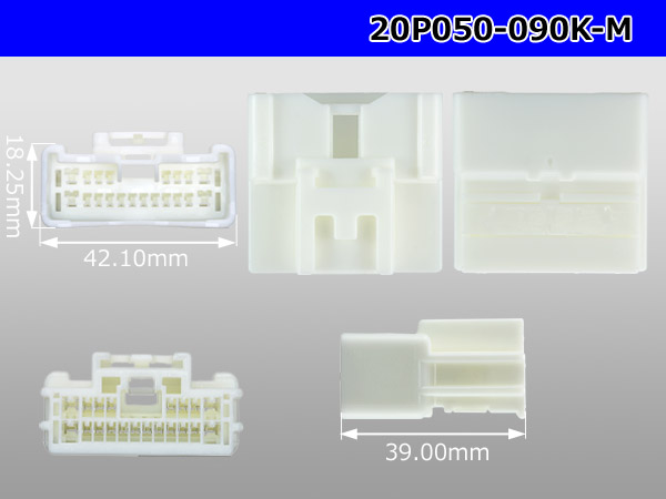 [sumitomo] 050+090 type hybrid 20 pole M connector (no terminals ...