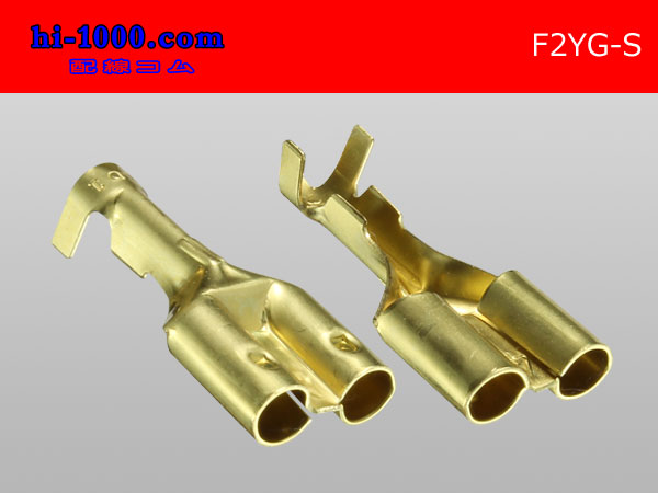 2-tine Round Bullet Terminal terminal S size With sleeve 1 piece /F2YG ...