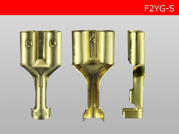 2-tine Round Bullet Terminal terminal S size With sleeve 1 piece /F2YG ...